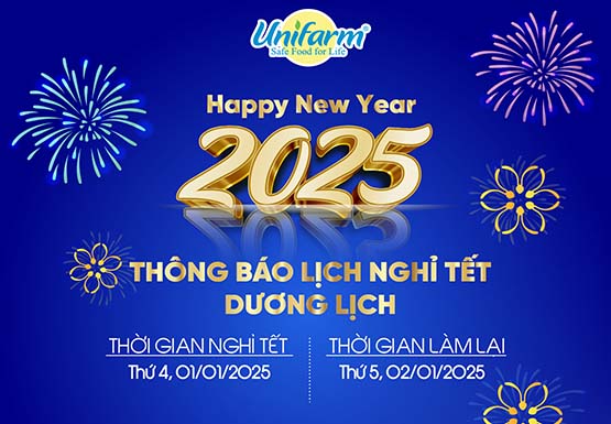 Unifarm Lịch nghỉ Tết 2025 - Trang chủ